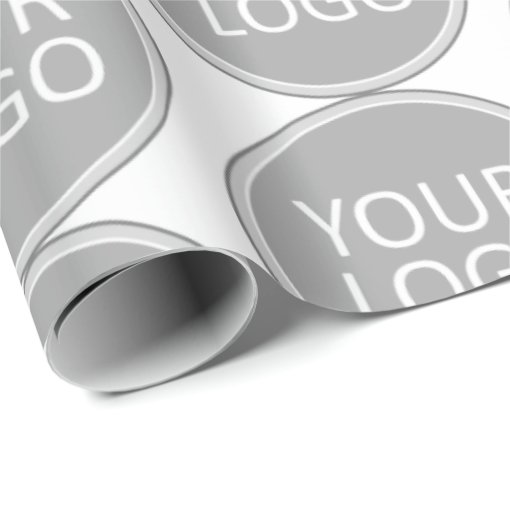 Your Business Logo Promotional Business Company Wrapping Paper | Zazzle