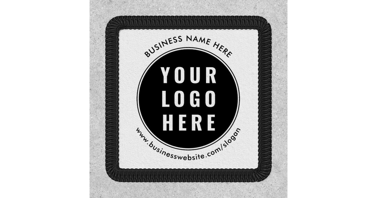 Your Business Logo Promotional Custom Swag Patch | Zazzle