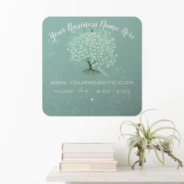 Your Business Name and Logo Here Metal Sign | Zazzle