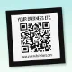 Your Business Name & Editable QR Code Note Card | Zazzle