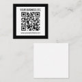 Your Business Name & Editable QR Code Note Card | Zazzle