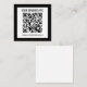 Your Business Name & Editable QR Code Note Card | Zazzle