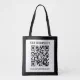Your Business Name & Editable QR Code Tote Bag | Zazzle