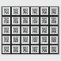Your Business Name & Editable QR Code Wrapping Paper | Zazzle