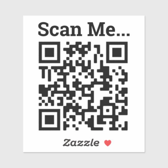 Your Business QR Code Sticker | Zazzle.com