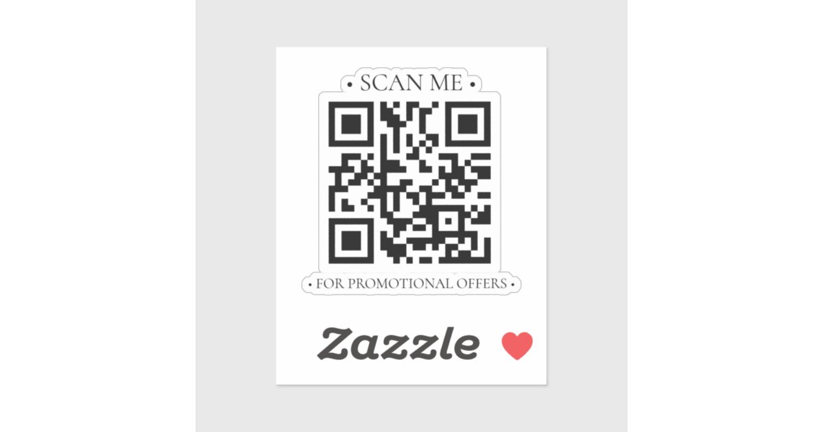Your Business QR Code Sticker | Zazzle