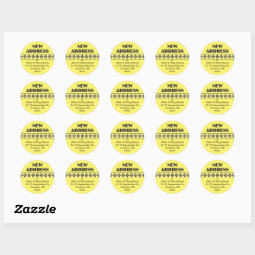 Your Color Choice! New Address Stickers | Zazzle