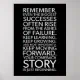 Your Comeback Story - Success Motivational Poster | Zazzle
