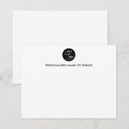 Your Company Business Logo Branding Marketing Note Card | Zazzle