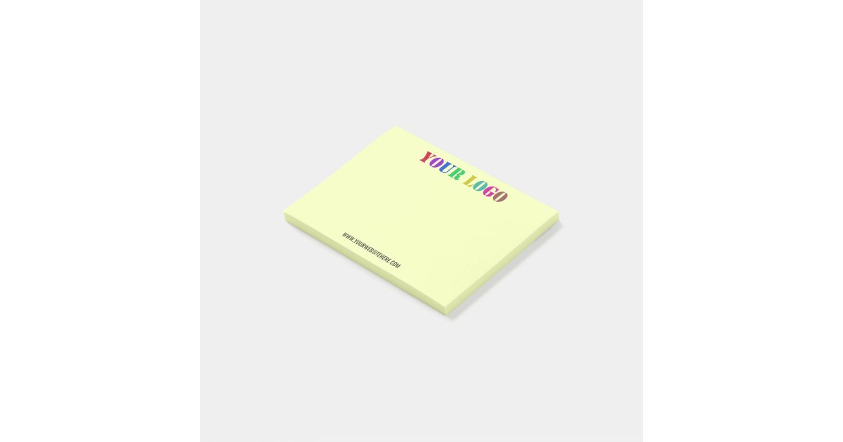 Your Company Logo and Custom Text Post-it® Notes | Zazzle