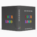 Your Company Logo Binder Example with Custom Text | Zazzle