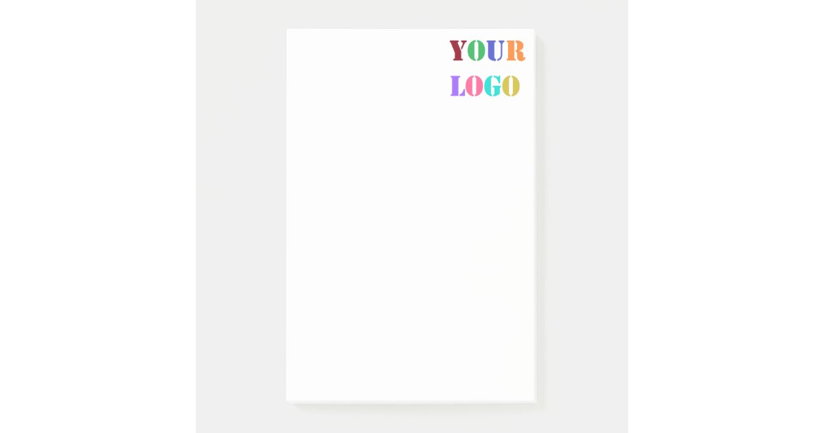Your Company Logo Business Post-it® Notes Template | Zazzle
