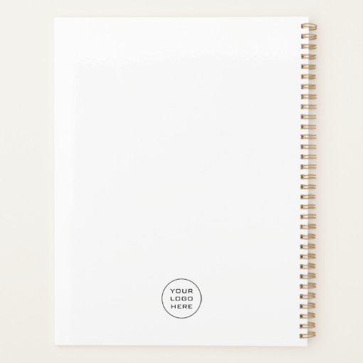Your Company Logo Custom Business Planner | Zazzle