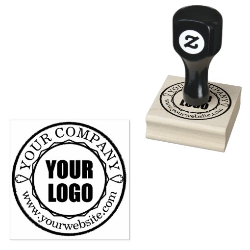 your company logo custom Rubber Ink Stamp | Zazzle