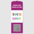 Your Company Logo Custom Text QR Code Bookmarks | Zazzle