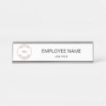 Your Company Logo Employee Name Job Title Desk Name Plate | Zazzle