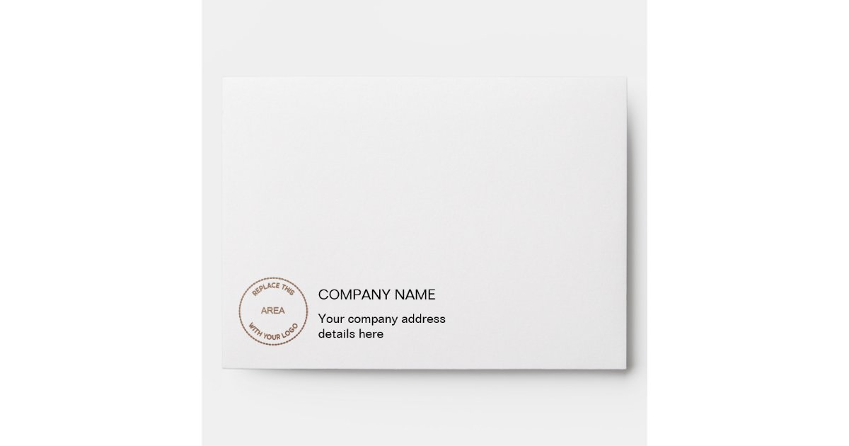 Your Company Logo Name Address Business Envelope | Zazzle