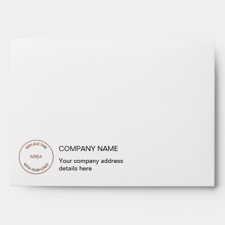 Your Company Logo Name Address Business Envelope | Zazzle