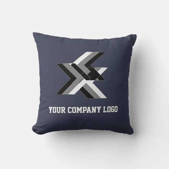 YOUR COMPANY LOGO,personalized Throw Pillow | Zazzle
