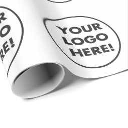 Your Company Logo Wrapping Paper | Zazzle