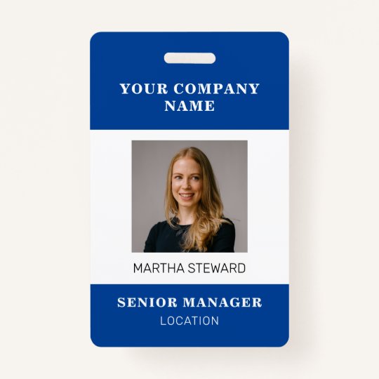 Your Company Photo id Badge | Zazzle.com