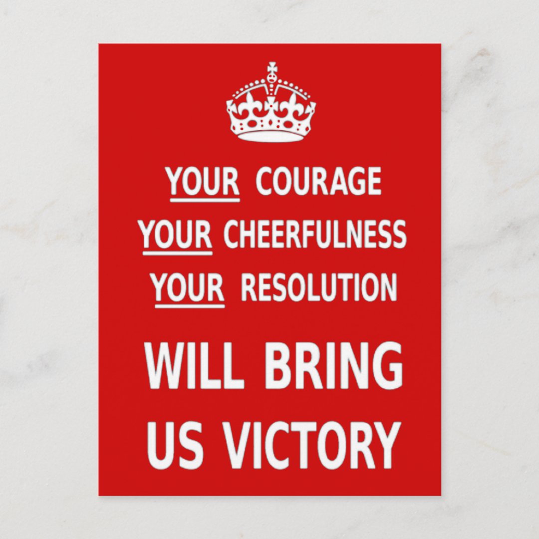 Your Courage Will Bring Us Victory. Best Price Postcard | Zazzle