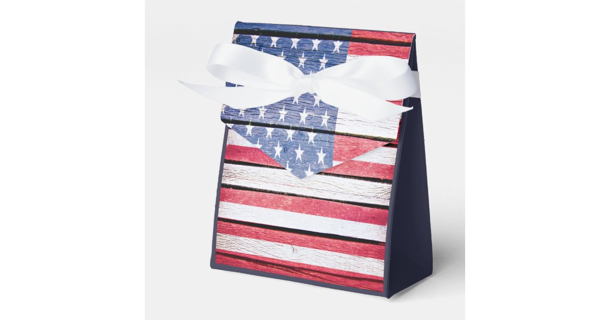 Your Custom American Flag Favor Box | Zazzle
