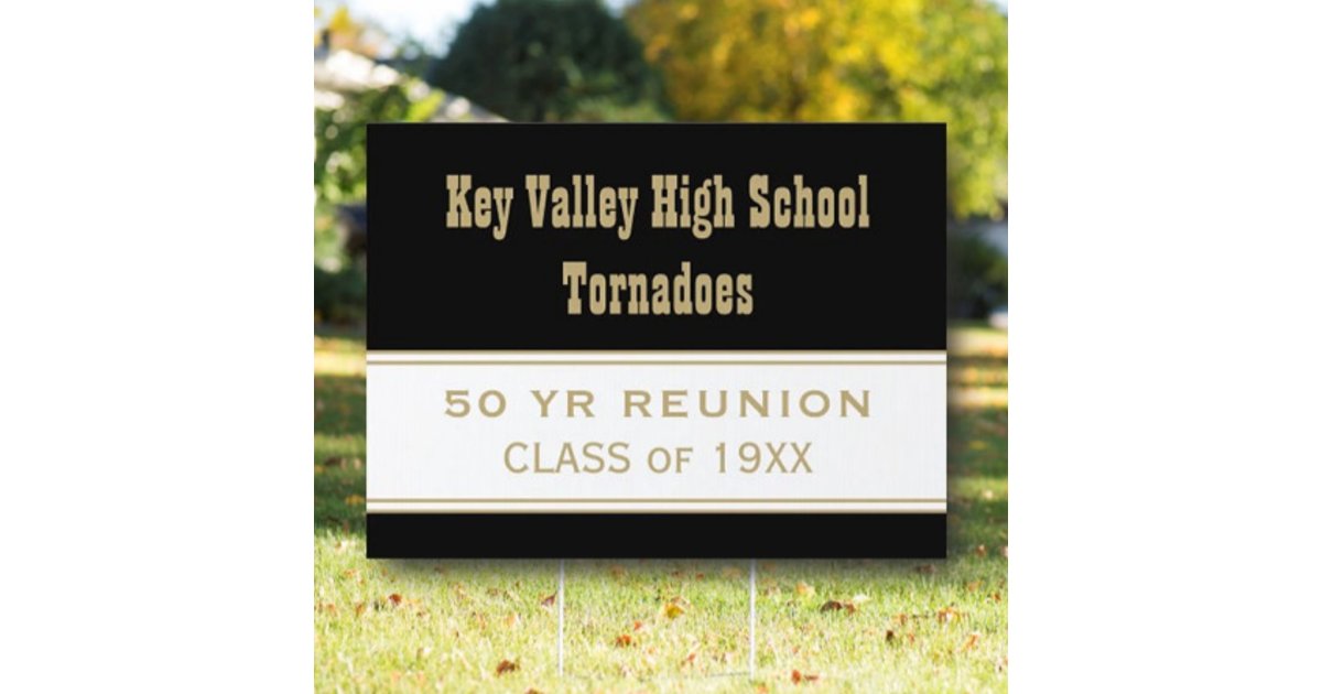 Your Custom Class Reunion party Yard sign | Zazzle