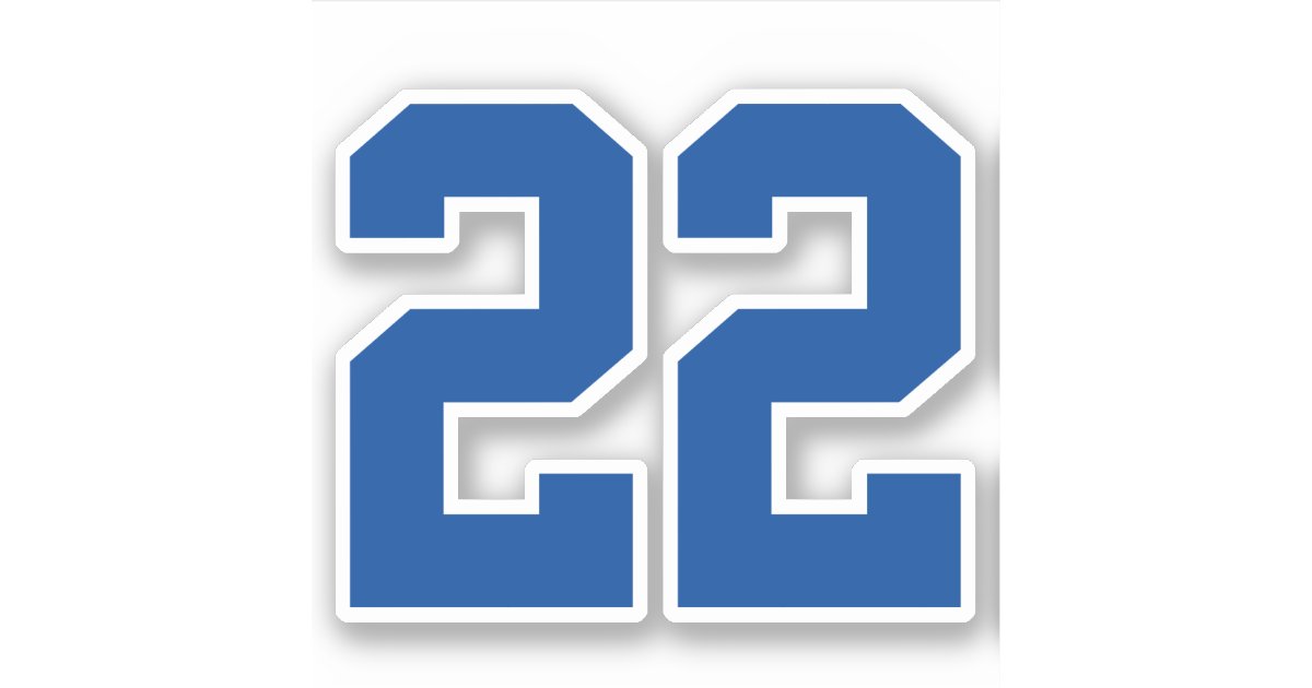 Your Custom Jersey Number Sticker | Zazzle