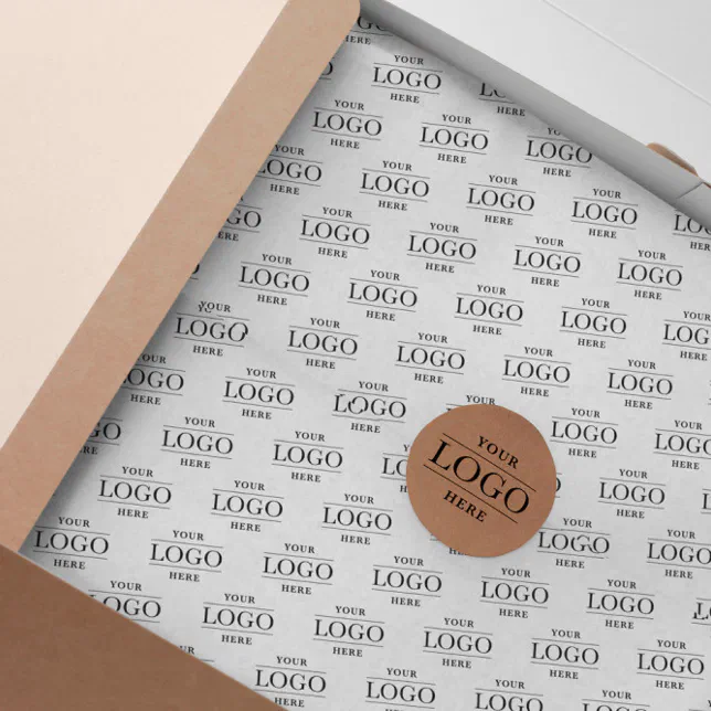 Your Custom Logo Company Business Promotion Tissue Paper | Zazzle