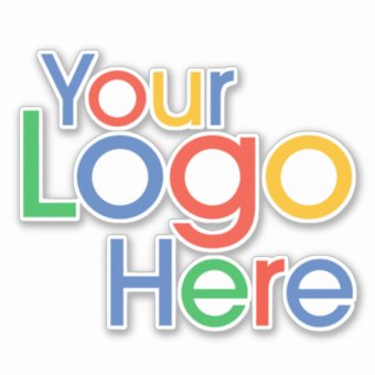 Your Custom Logo Here | Computer Office Sticker | Zazzle