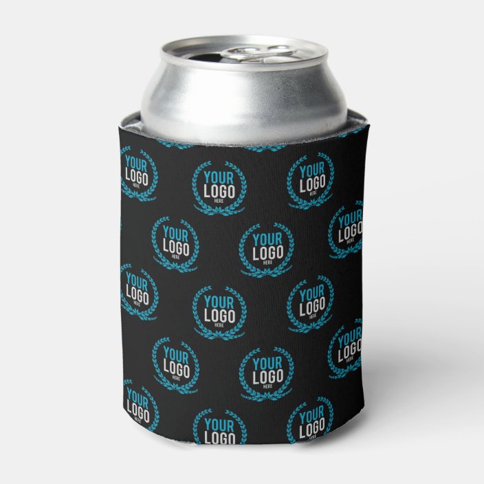 Your Custom Logo | Image All Over Patterned Can Cooler | Zazzle.com