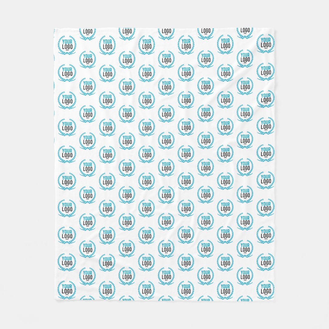Your Custom Logo | Image All Over Patterned Fleece Blanket | Zazzle
