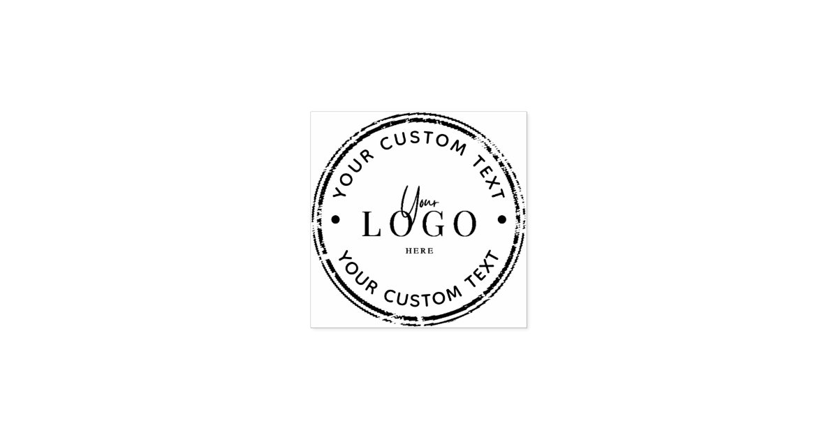 Your Custom Logo Rubber Stamp | Zazzle