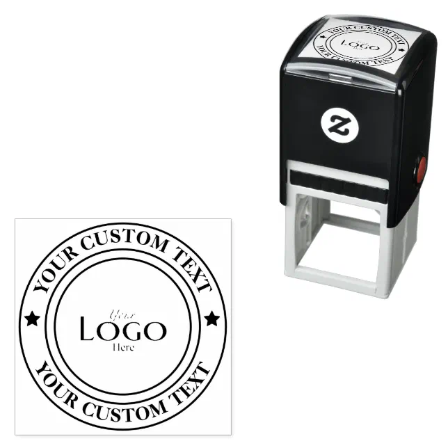 Your Custom Logo Self-inking Stamp | Zazzle