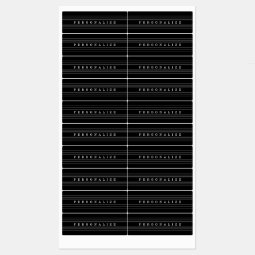 Your Custom Text & Modern Stripes | Black & White Labels | Zazzle