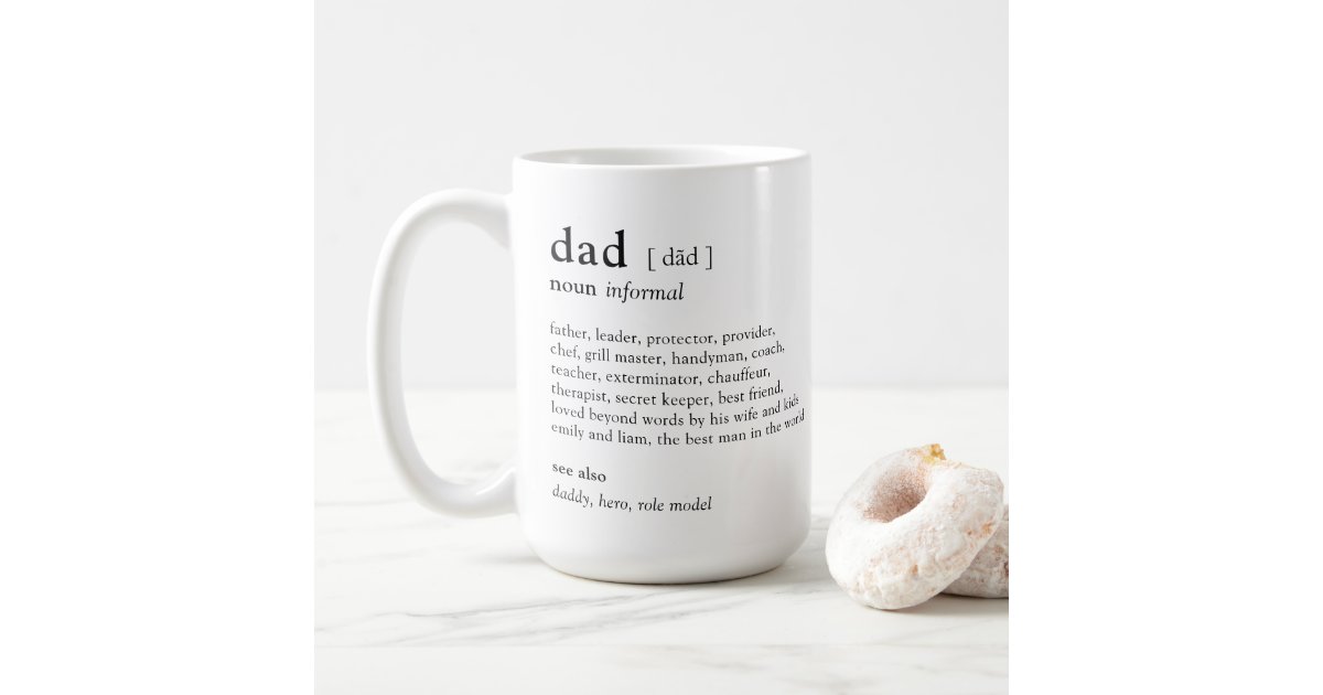 Your Definition of Dad Personalized Photo Mug | Zazzle