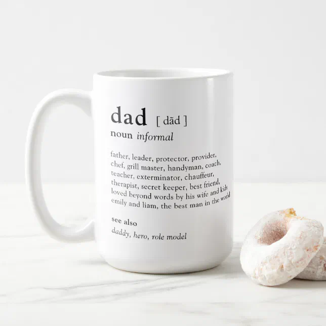 Your Definition of Dad Personalized Photo Mug | Zazzle