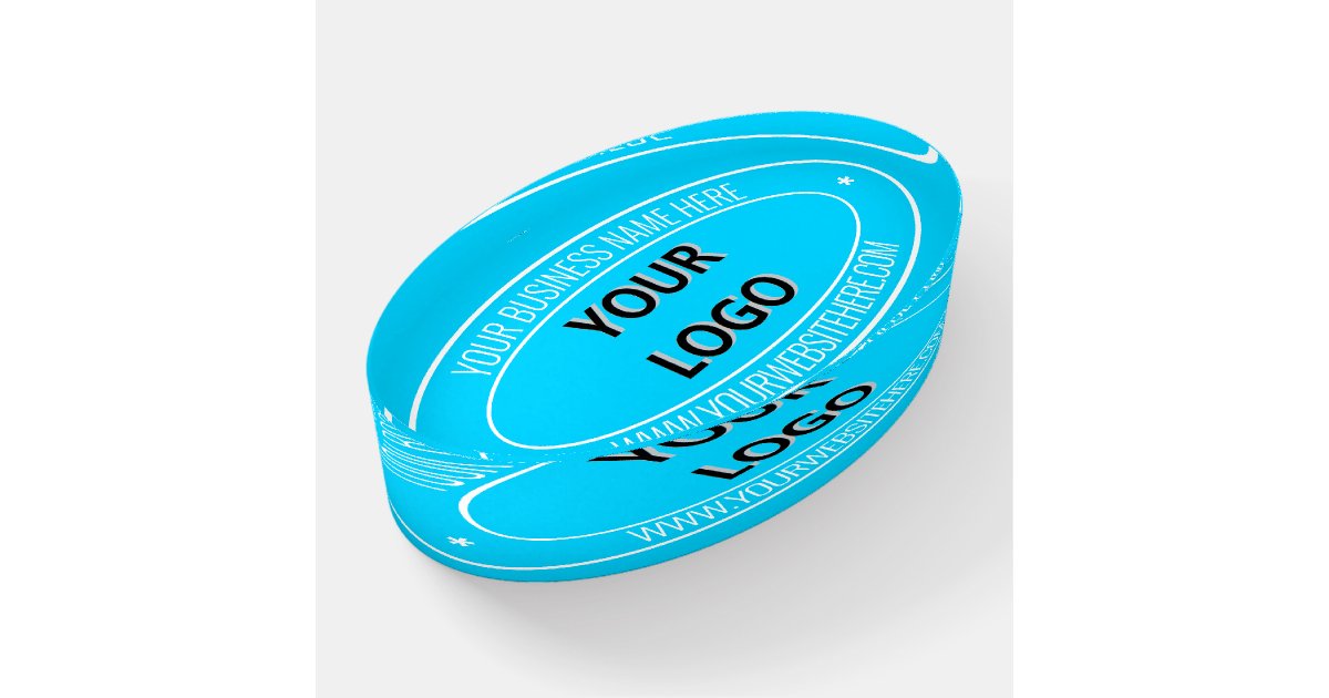 Your Design Branded Business Paperweight Template | Zazzle