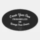 Your Design Here - Create Your Own Oval Sticker | Zazzle