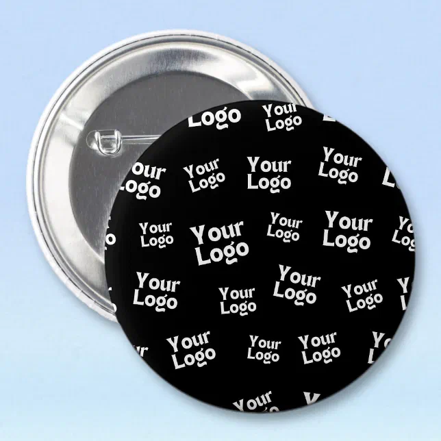 Your Design or Business Logo | Random Placement Button | Zazzle
