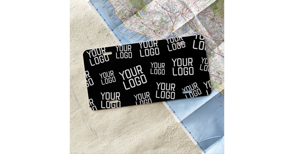Your Design or Business Logo | Random Placement License Plate | Zazzle