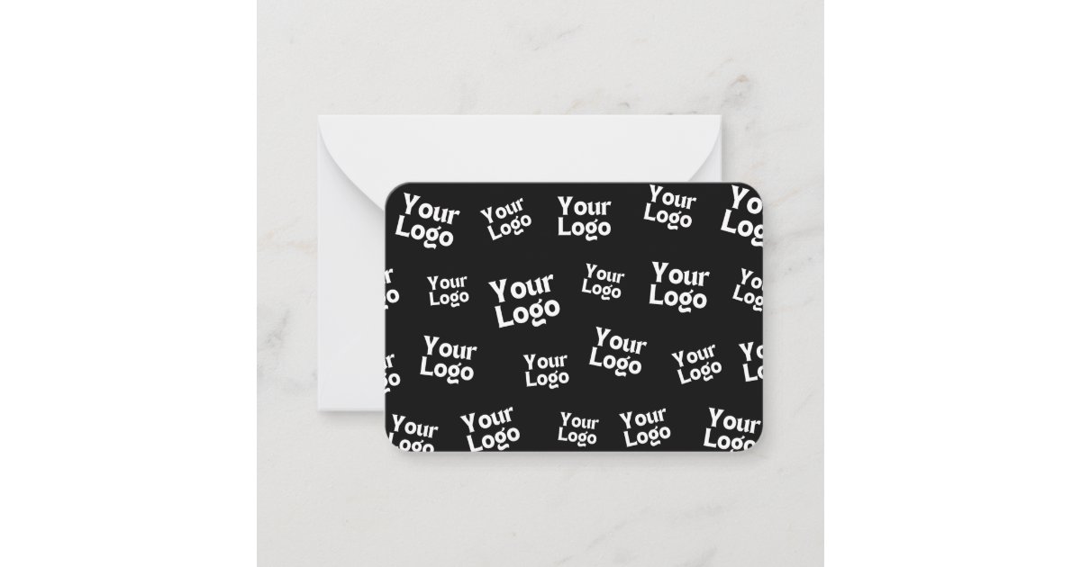Your Design or Business Logo | Random Placement Note Card | Zazzle