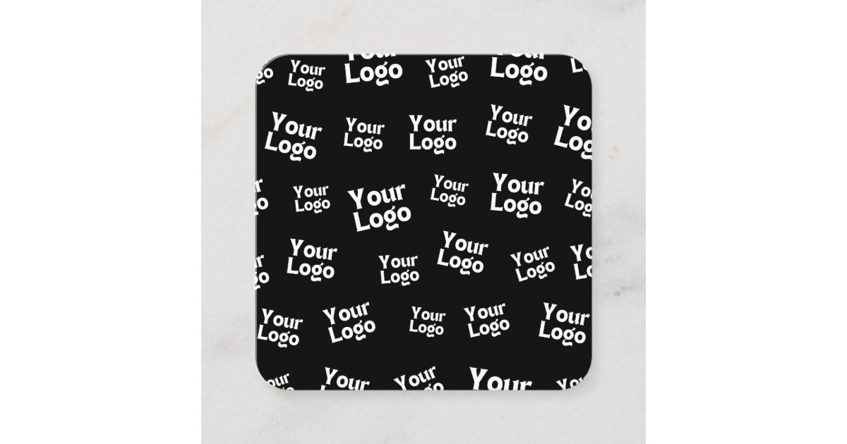 Your Design or Business Logo | Random Placement Square Business Card ...