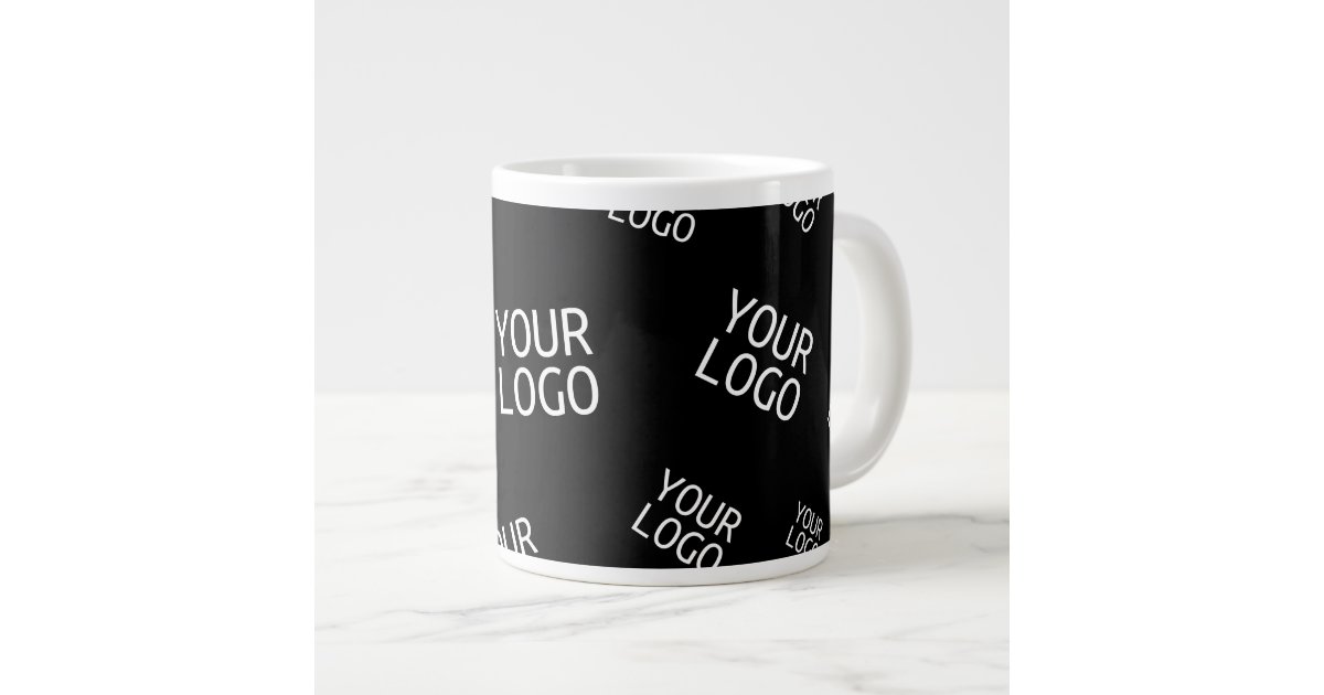 Your Design, Photo or Business Logo Randomly Tiled Giant Coffee Mug ...