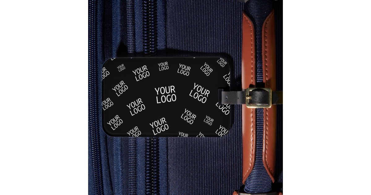 Your Design, Photo or Business Logo Randomly Tiled Luggage Tag | Zazzle