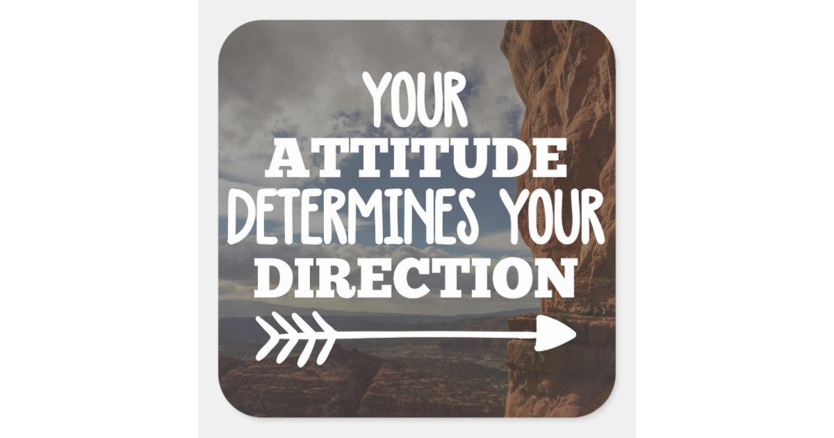 Your Direction Quote Square Sticker | Zazzle
