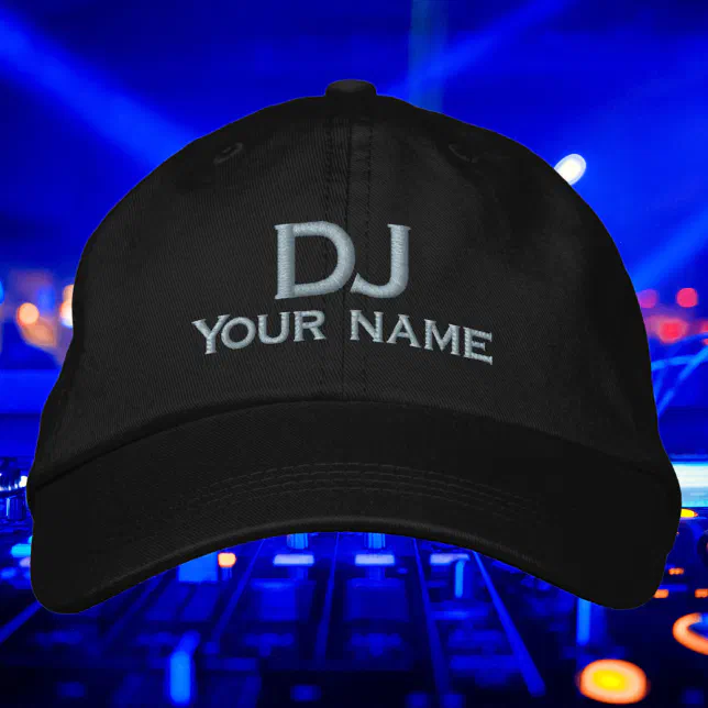 Your DJ name cap outfit clothing Embroidered Hat | Zazzle
