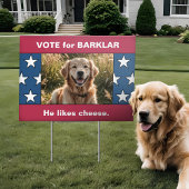 Your Dog On Funny Political Parody Election Yard Sign | Zazzle