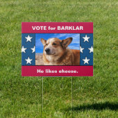 Your Dog On Funny Political Parody Election Yard Sign | Zazzle